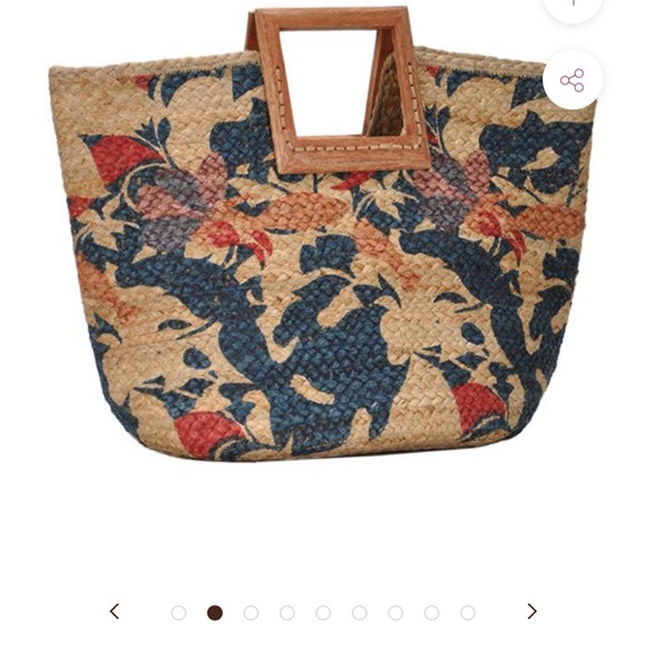 Antik Kraft | Bags | Antik Kraft Anthropologie Boho Floral Pallavi Jute ...